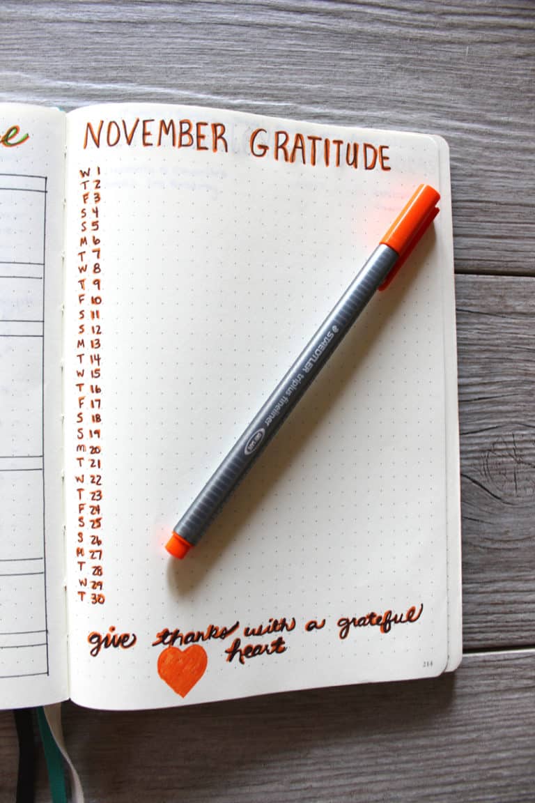 Thanksgiving Bullet Journal Collection ⋆ Love Our Real Life