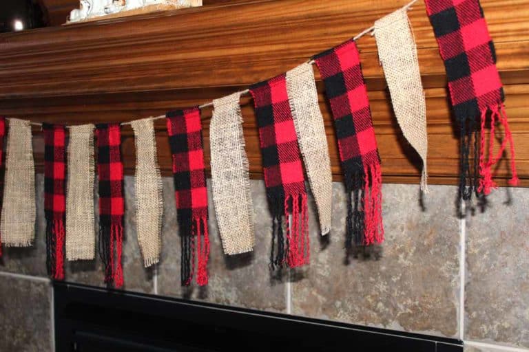 Banner with Burlap and Buffalo Check ⋆ Love Our Real Life