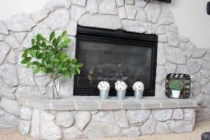 How to Update a Stone Fireplace with Paint ⋆ Love Our Real Life