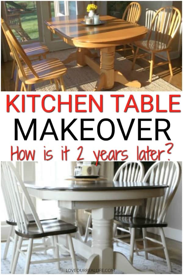 Kitchen Table Makeover // How's it Holding Up 2 Years Later? ⋆ Love Our ...
