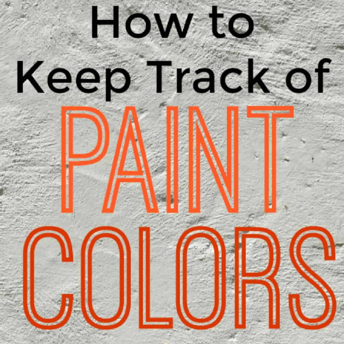 Keep Track of Paint Colors in Your Home with This FREE Printable ⋆ Love ...