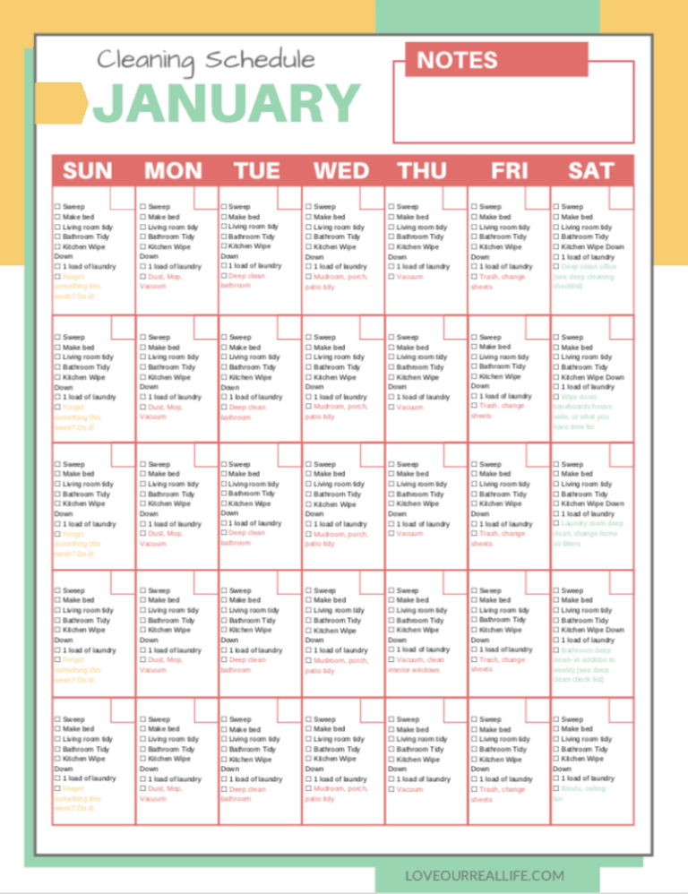Cleaning Printables Binder ⋆ Love Our Real Life
