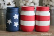 4th of July Mason Jar American Flag (Red, White, and Blue) ⋆ Love Our ...