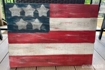 Easy DIY Wooden American Flag (How to Make Your Own) ⋆ Love Our Real Life