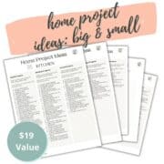 Home Project Planning Binder-option 2 (organic) ⋆ Love Our Real Life