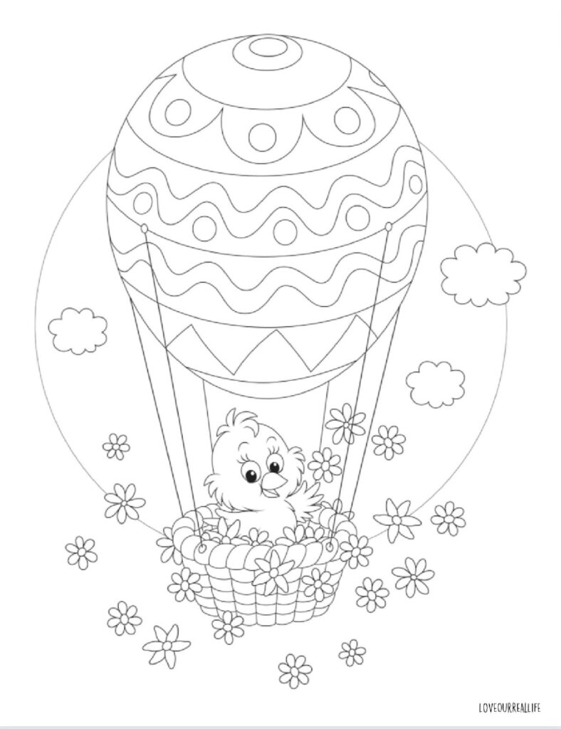 Chick Coloring Pages: Free Printable for Kids ⋆ Love Our Real Life