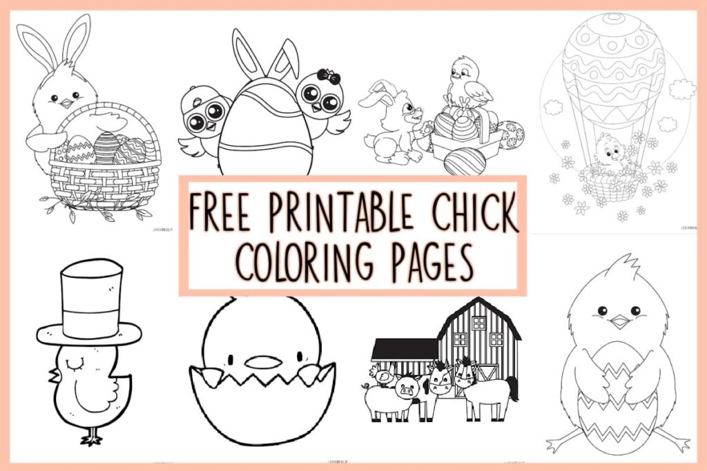 Chick Coloring Pages: Free Printable for Kids ⋆ Love Our Real Life