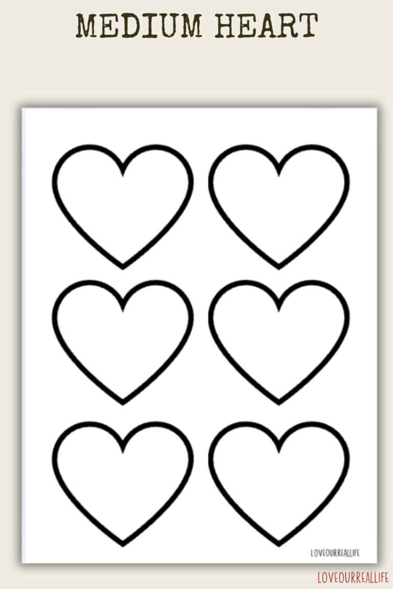 Free Heart Printable Templates: For Coloring and Stencils ⋆ Love Our ...