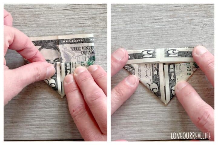 Dollar Bill Heart Origami: Give the Gift of Money - Love Our Real Life