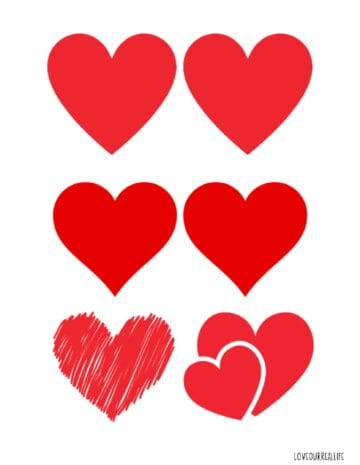 Free Heart Printable Templates: For Coloring and Stencils ⋆ Love Our ...