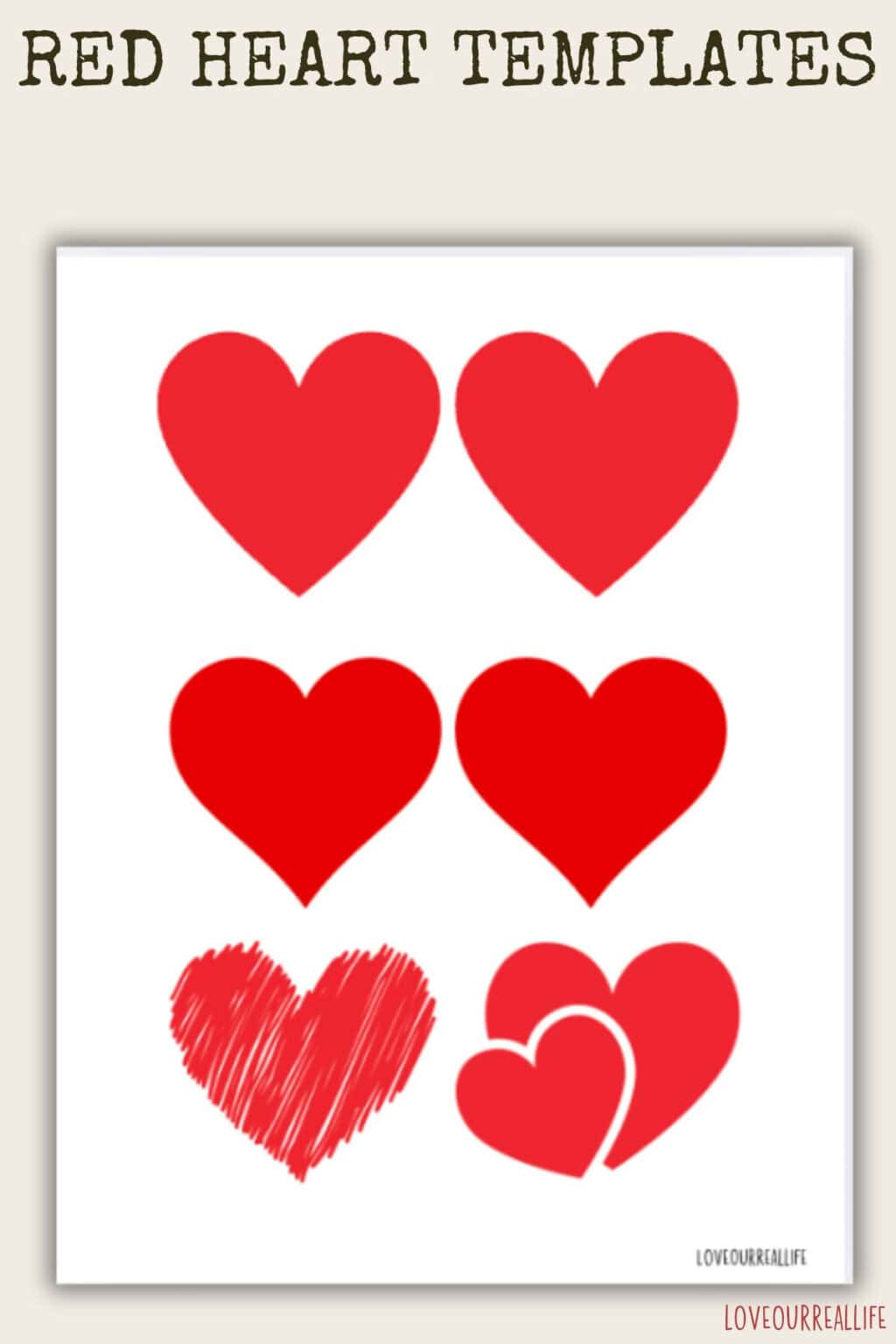 Free Heart Printable Templates: For Coloring and Stencils ⋆ Love Our ...
