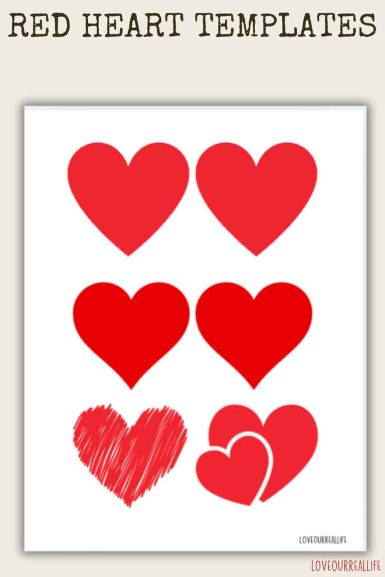 Free Heart Printable Templates: For Coloring and Stencils ⋆ Love Our ...