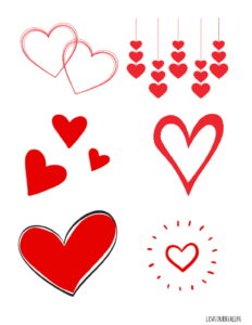 Free Heart Printable Templates: For Coloring and Stencils ⋆ Love Our ...