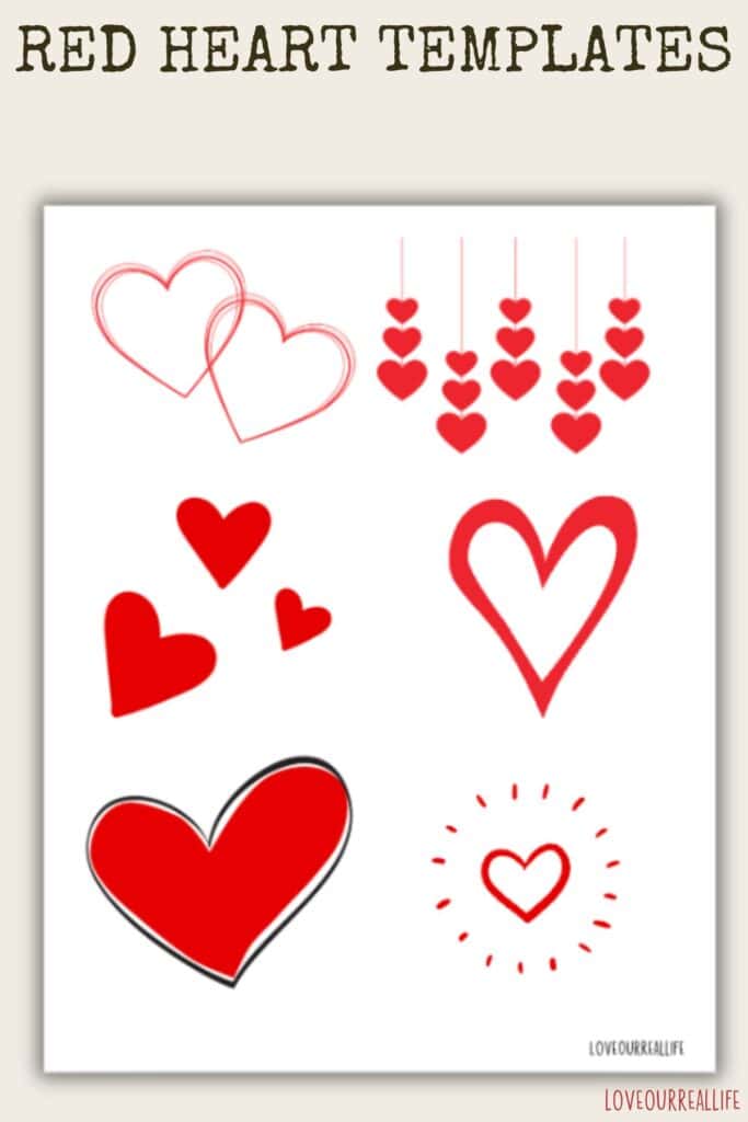 Free Heart Printable Templates: For Coloring and Stencils ⋆ Love Our ...