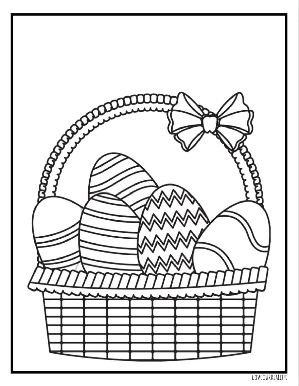 Easter Egg Coloring Pages and FREE Printable Egg Templates ⋆ Love Our ...