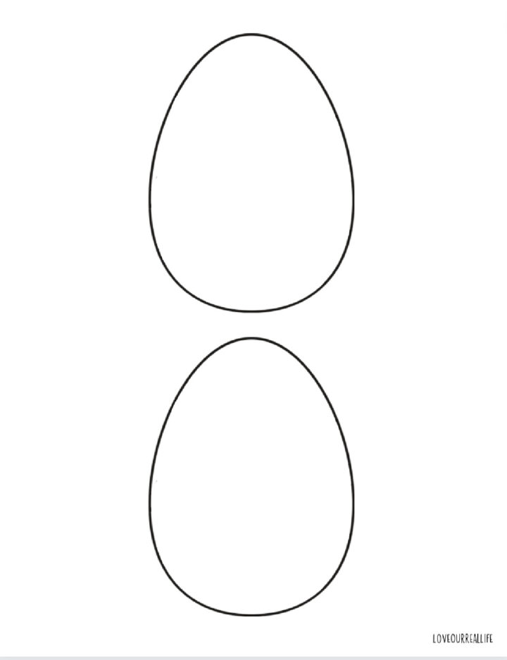Easter Egg Coloring Pages and FREE Printable Egg Templates ⋆ Love Our ...