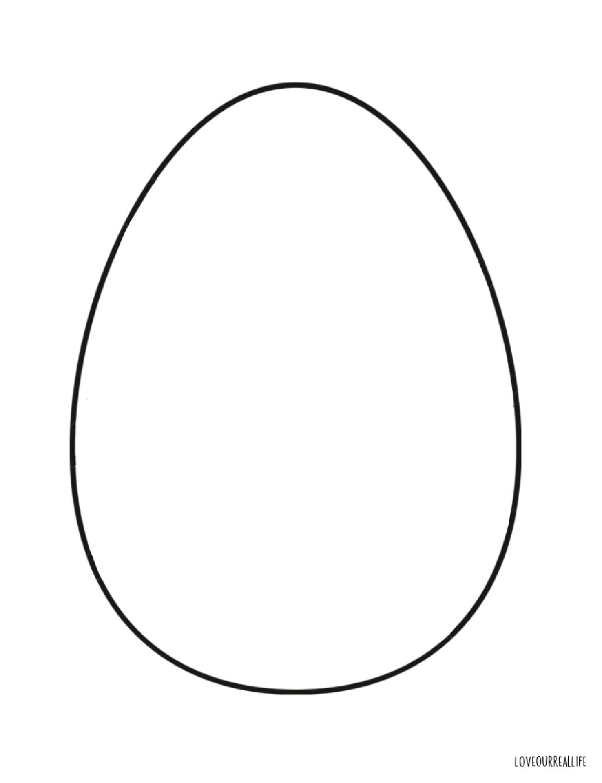 Easter Egg Coloring Pages and FREE Printable Egg Templates ⋆ Love Our ...