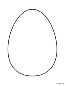 Easter Egg Coloring Pages and FREE Printable Egg Templates ⋆ Love Our ...