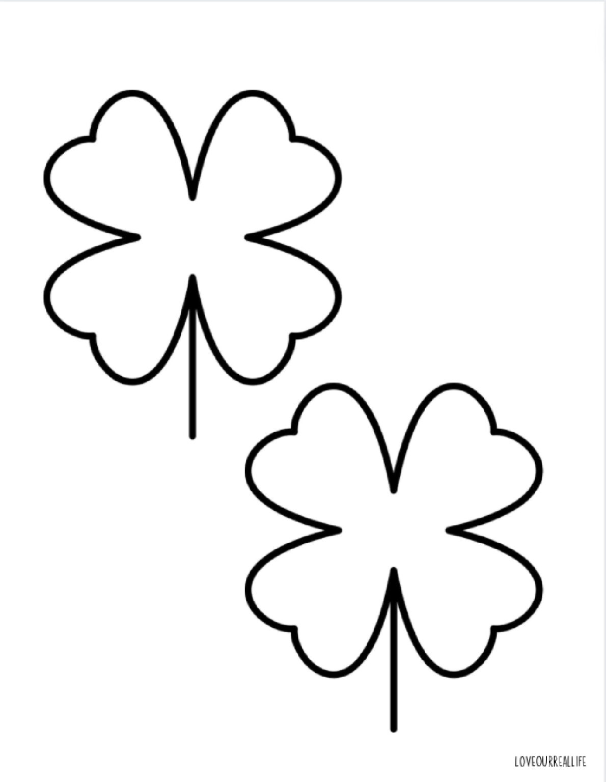 FREE Printable Shamrock Templates: For Coloring or St Patricks Day ...