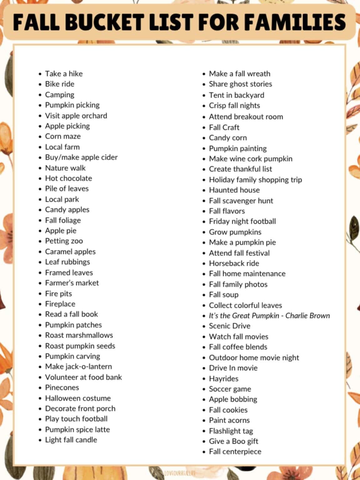 72+ Best Fun Fall Activities for Families - For Kids & Adults ⋆ Love ...