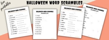 Halloween Word Scramble- Free Printable Worksheet for Kids ⋆ Love Our ...