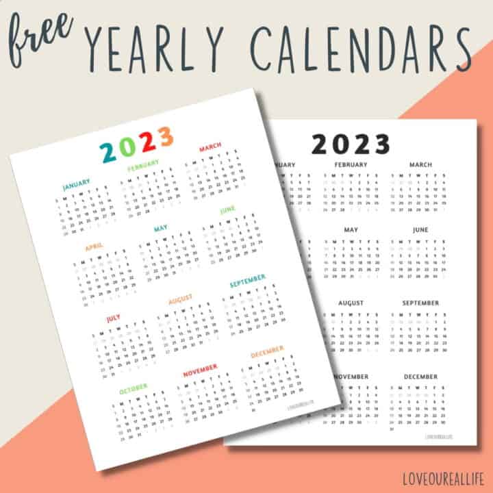 Free Printable 45 Day Calendar Template ⋆ Love Our Real Life