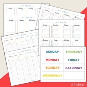 Free Printable 45 Day Calendar Template ⋆ Love Our Real Life