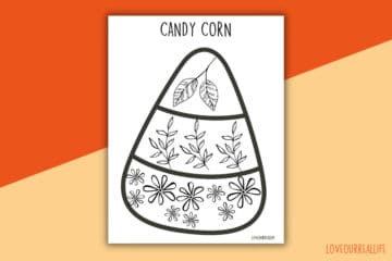 Candy Corn Coloring Pages for Kids - FREE Printables ⋆ Love Our Real Life