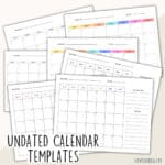 Free Printable 45 Day Calendar Template ⋆ Love Our Real Life
