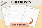 FREE Printable Checklist Templates - To Do Lists to Download ⋆ Love Our ...