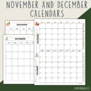 FREE Blank Undated Monthly Calendar Printable Template ⋆ Love Our Real Life