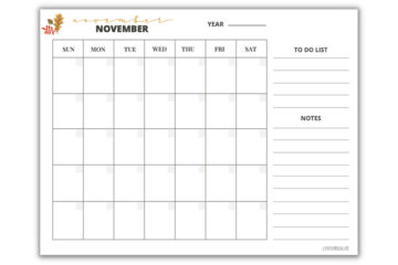 FREE Printable November & December Calendar Templates (2024) ⋆ Love Our ...