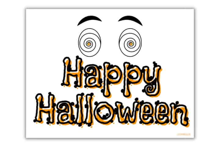Printable Happy Halloween Sign - 19+ FREE Printables ⋆ Love Our Real Life