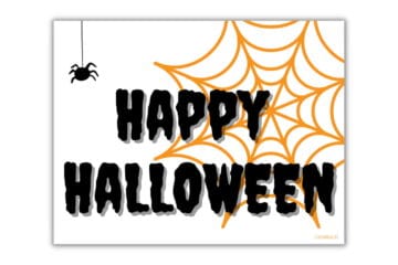 Printable Happy Halloween Sign - 19+ FREE Printables ⋆ Love Our Real Life