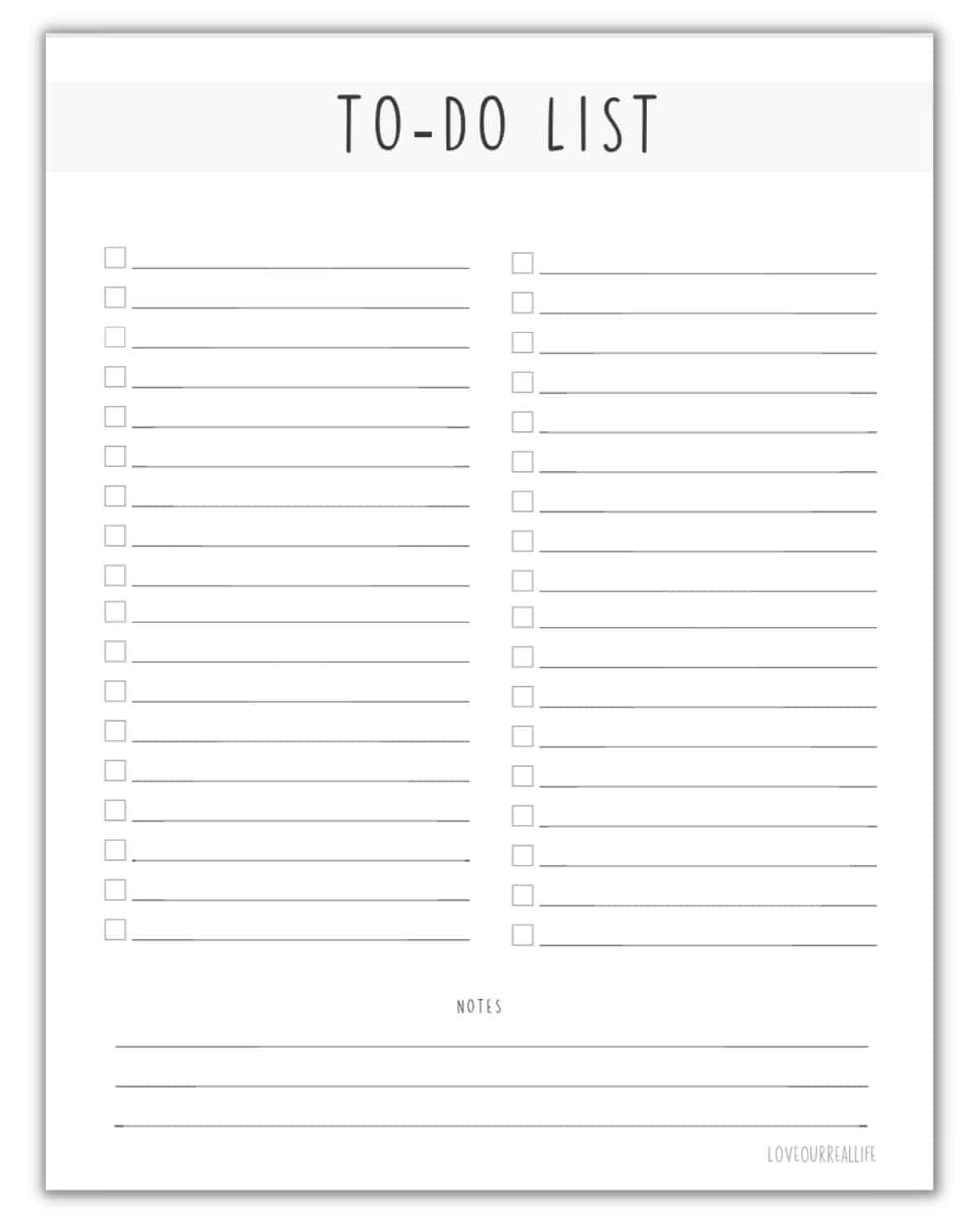 Basic To Do List With Checkboxes Free Printable To Do Vrogue co