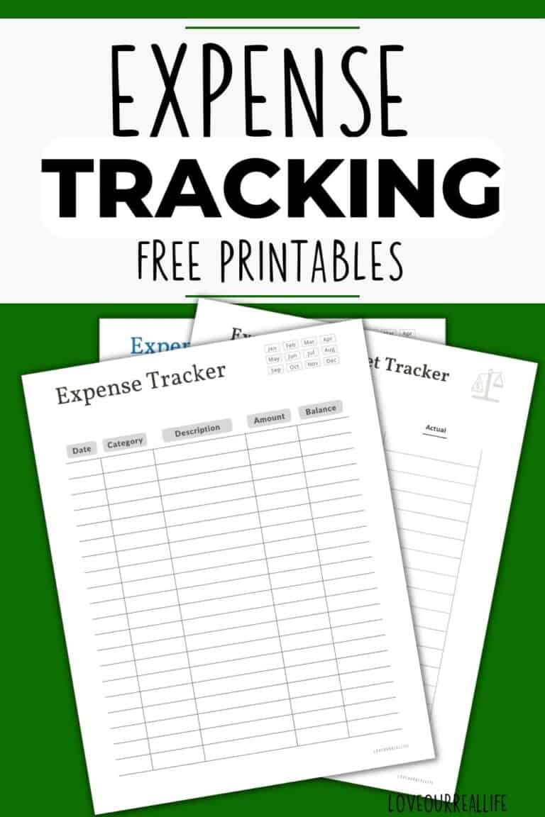 FREE Printable Expense Tracker - Monthly Budget Trackers ⋆ Love Our ...