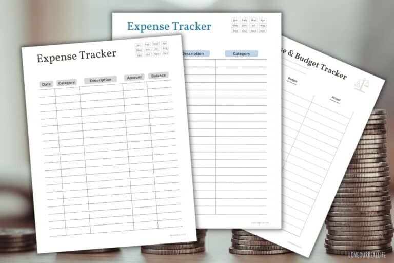 FREE Printable Expense Tracker - Monthly Budget Trackers ⋆ Love Our ...