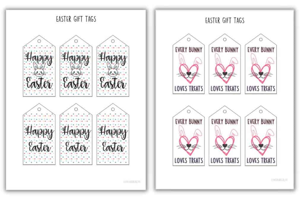 FREE Printable Easter Gift Tags for Easter Baskets or Gifts ⋆ Love Our ...