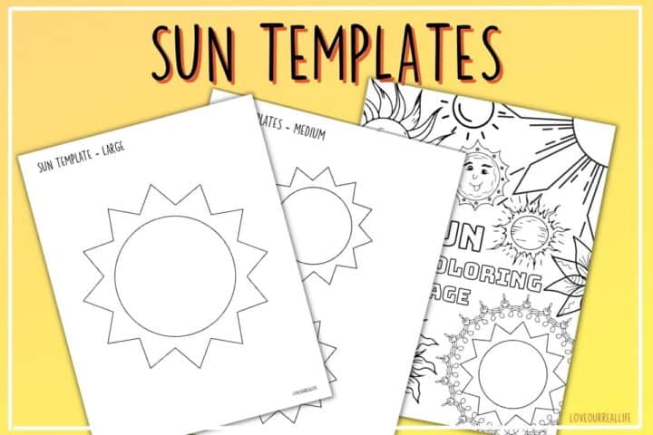 Sun Template Printable - Free Templates & Coloring Pages ⋆ Love Our ...