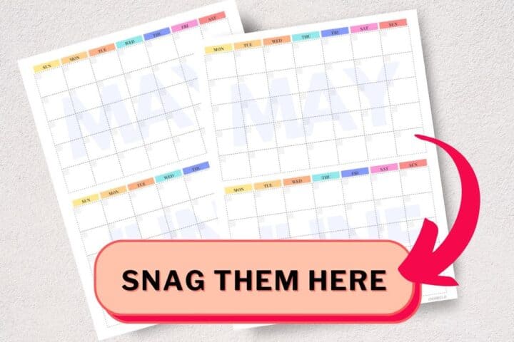 FREE Printable May and June Calendar Template - 2023 ⋆ Love Our Real Life