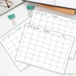 FREE Blank Undated Monthly Calendar Printable Template ⋆ Love Our Real Life