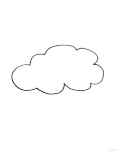 Free Printable Cloud Stencil Template ⋆ Love Our Real Life