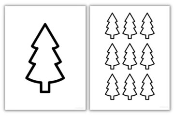 Free Christmas Tree Printable Template & Coloring Pages ⋆ Love Our Real ...