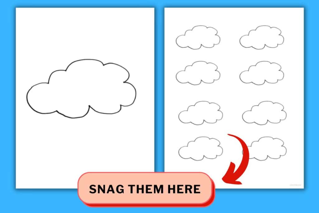 Free Printable Cloud Stencil Template ⋆ Love Our Real Life