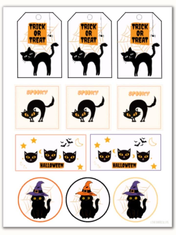Free Happy Halloween Gift Tag Printables ⋆ Love Our Real Life