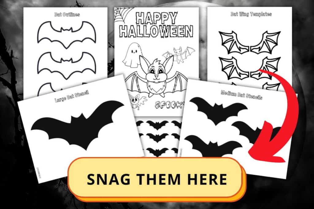 Free Printable Bat Template Stencil for Halloween Crafts ⋆ Love Our ...
