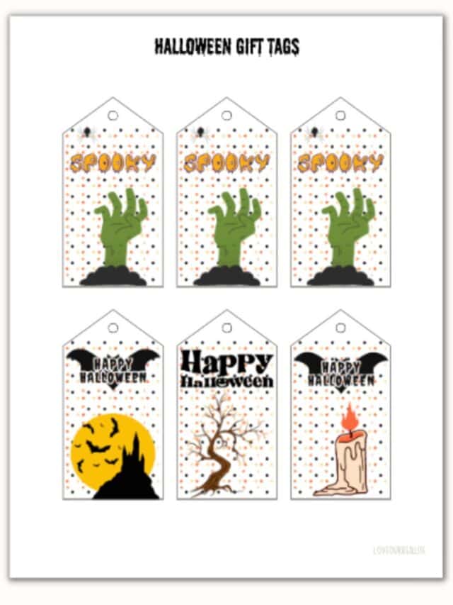 Free Happy Halloween Gift Tag Printables ⋆ Love Our Real Life