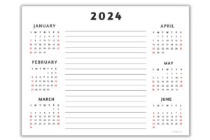 Six Months Calendar Printable - FREE Template ⋆ Love Our Real Life
