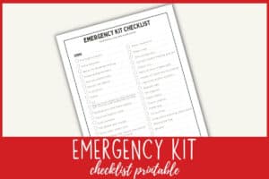 FREE Printable Emergency Kit Checklist: Be Disaster Ready ⋆ Love Our ...