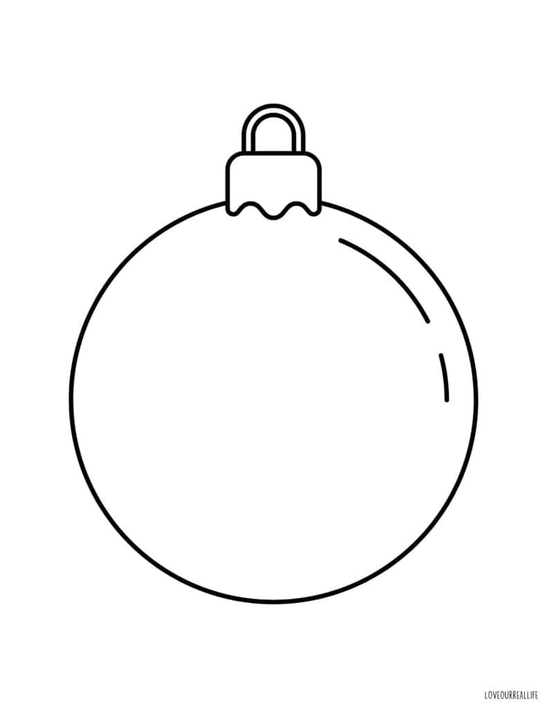 Festive Ornament Coloring Pages for Holiday Fun ⋆ Love Our Real Life